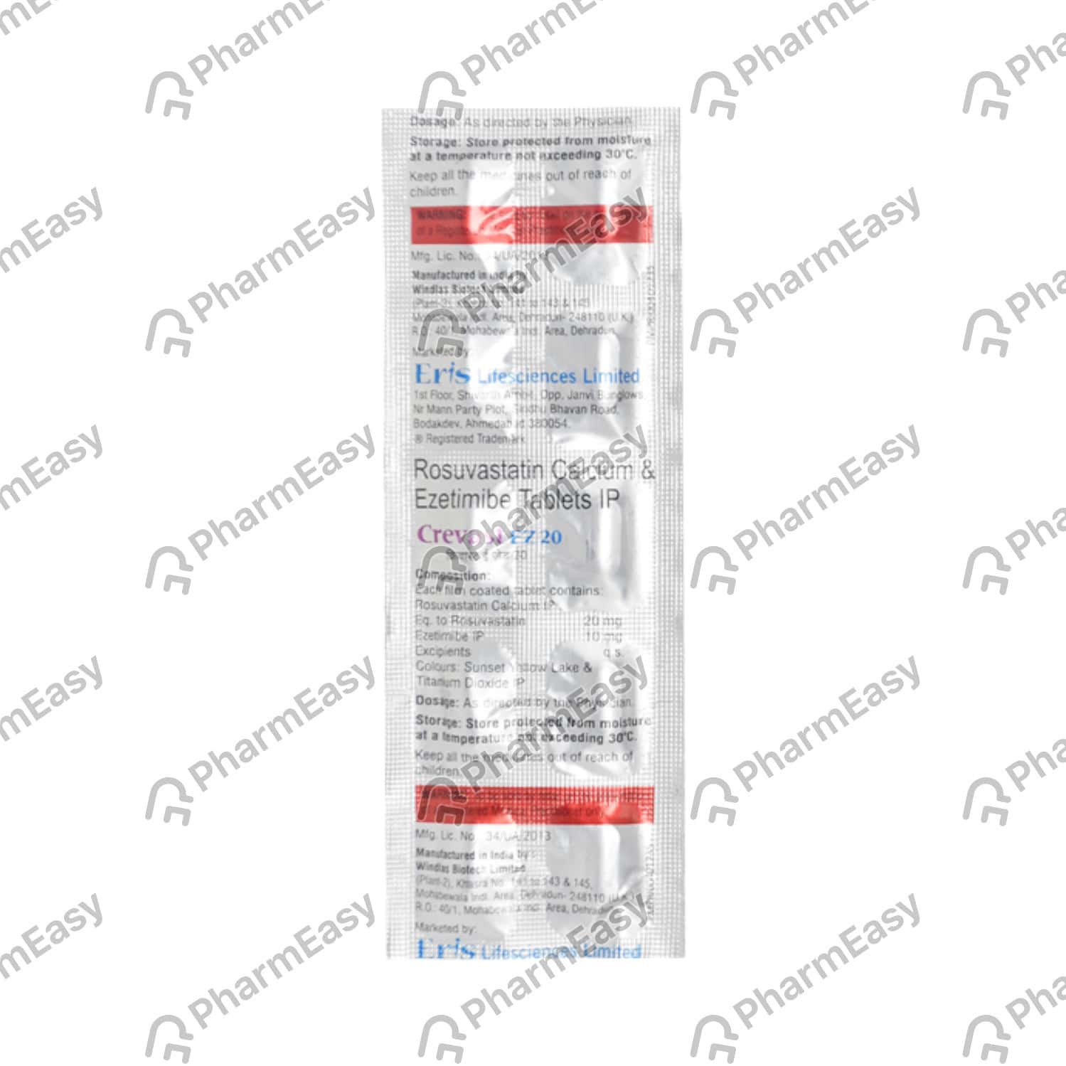 Buy Crevast Ez 20 Strip Of 10 Tablets Online at Flat 15% OFF | PharmEasy