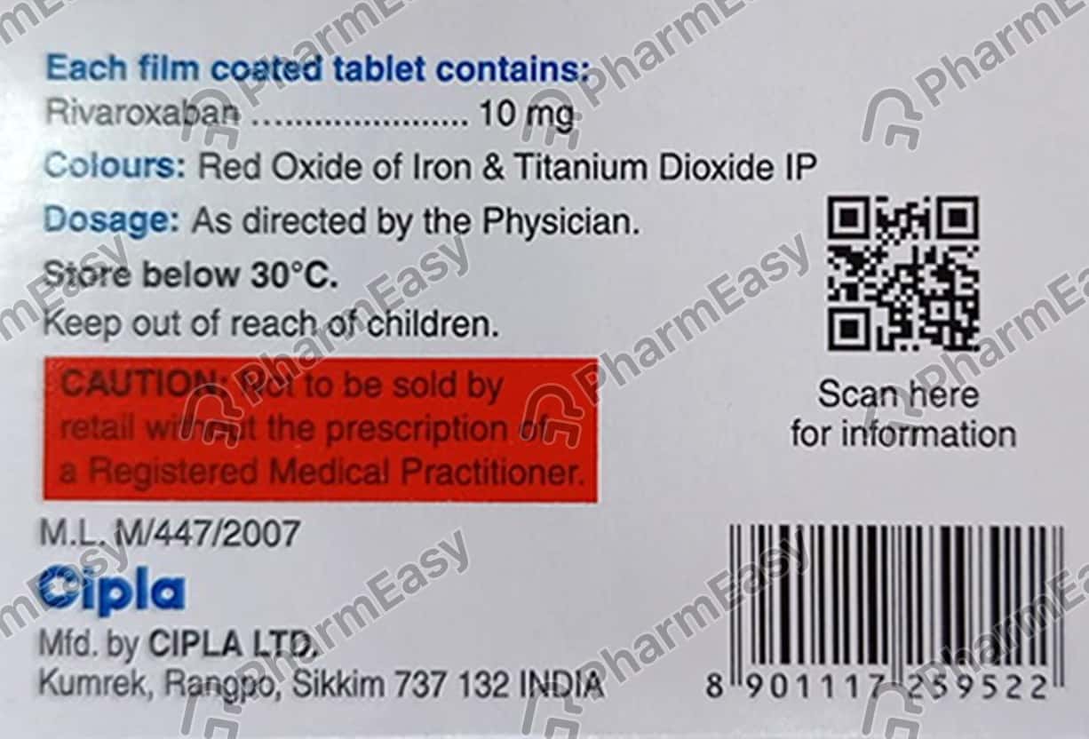 Rivazest 10 MG Tablet (14): Uses, Side Effects, Price & Dosage | PharmEasy