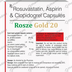 Rosze Gold 20mg Strip Of 10 Capsules: Uses, Side Effects, Price ...