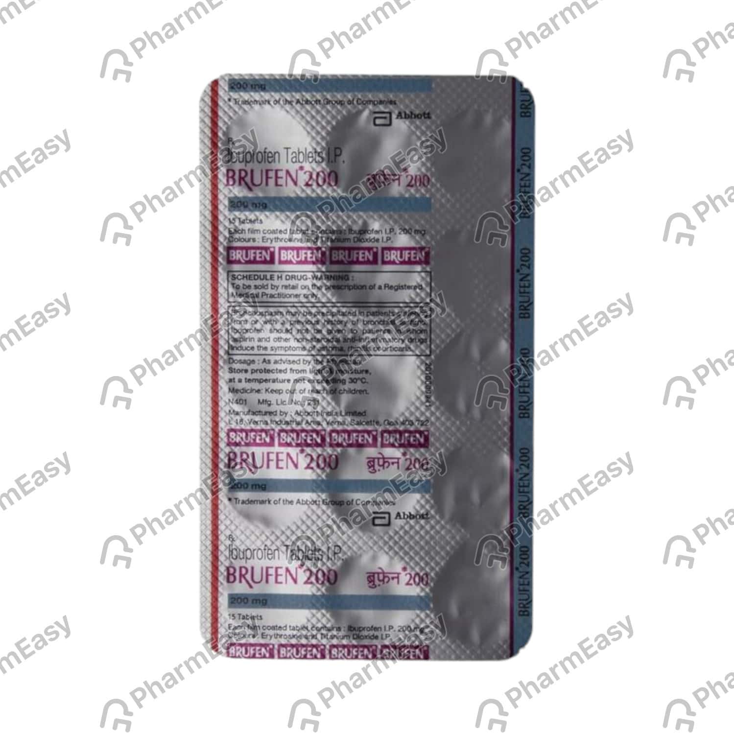 Brufen 200 MG Tablet (10): Uses, Side Effects, Price & Dosage | PharmEasy