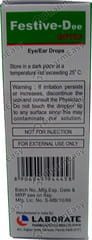Festive Dee Optic Eye/Ear Drops 10ml: Uses, Side Effects, Price ...