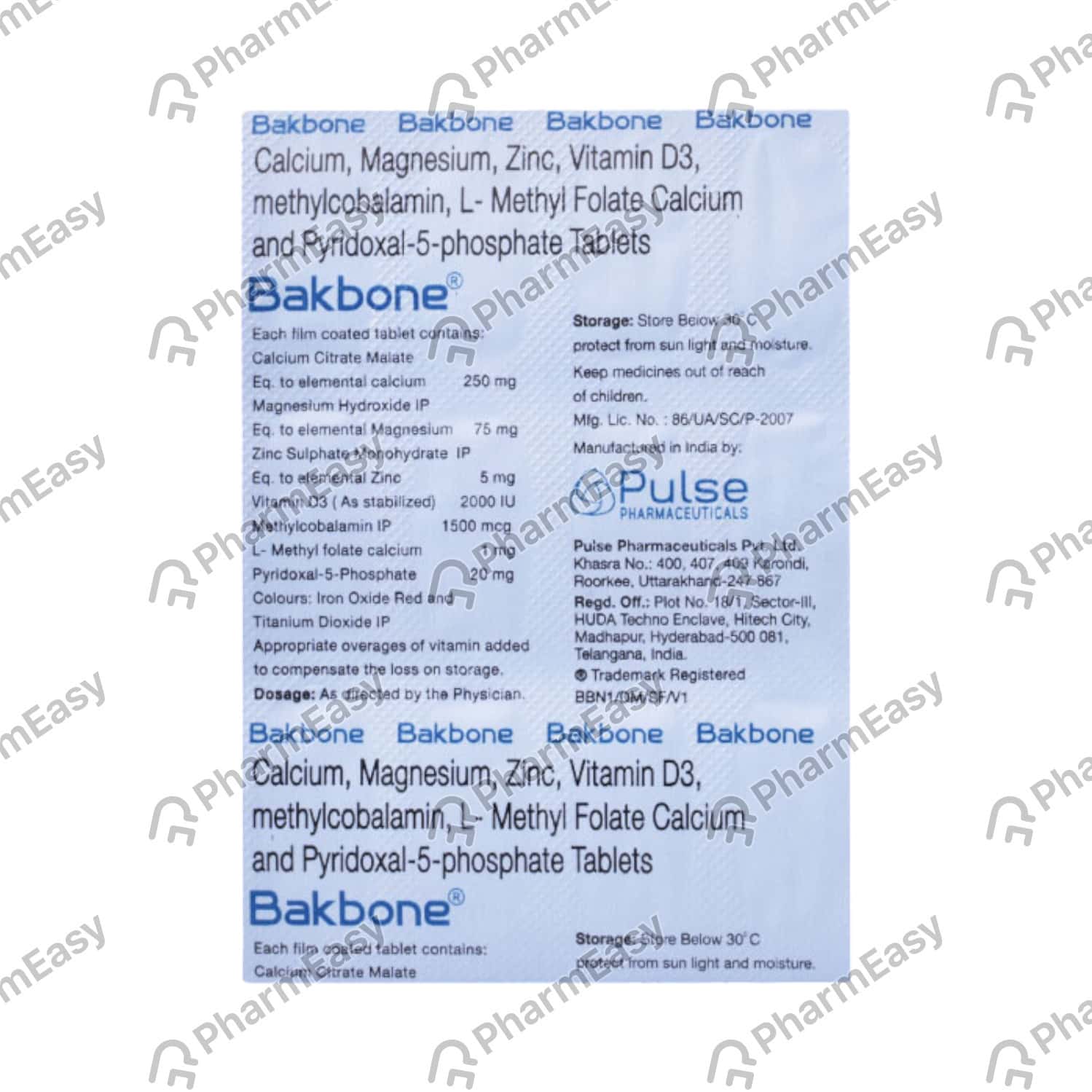 Buy Bakbone Strip Of 15 Tablets Online at Flat 15% OFF | PharmEasy