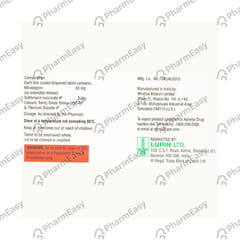 Lupin Mira S 50mg Strip Of 10 Tablets: Uses, Side Effects, Price ...