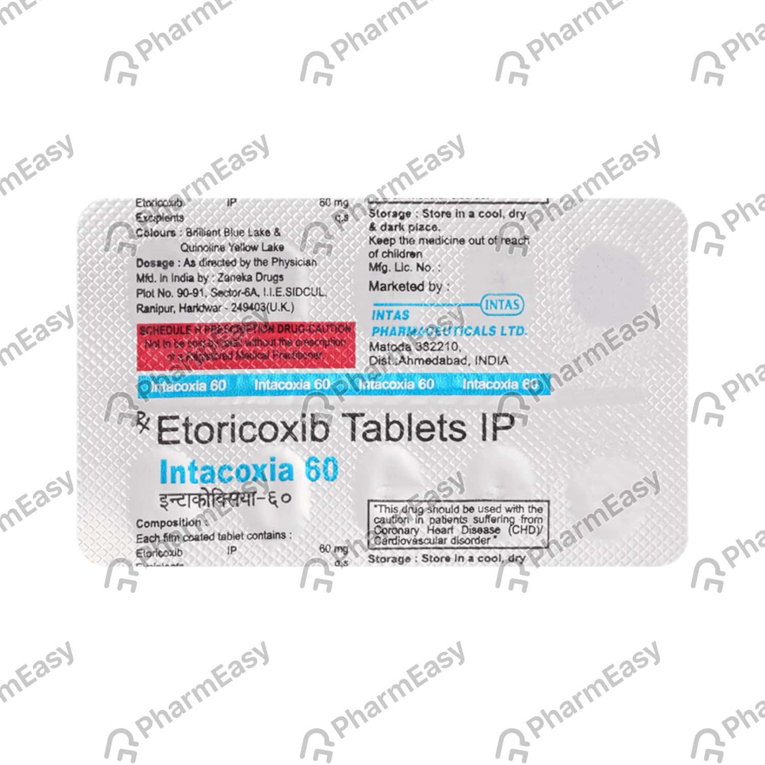 Buy Intacoxia 60 MG Tablet (15) Online at Flat 15% OFF | PharmEasy