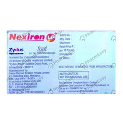 Buy Nexiron Lp Plus Strip Of 10 Tablets Online at Flat 18% OFF* | PharmEasy