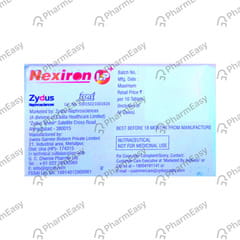 Nexiron Lp Plus Strip Of 10 Tablets: Uses, Side Effects, Price & Dosage ...