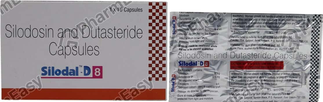 Silodal D 8mg Strip Of 10 Capsules: Uses, Side Effects, Price & Dosage ...