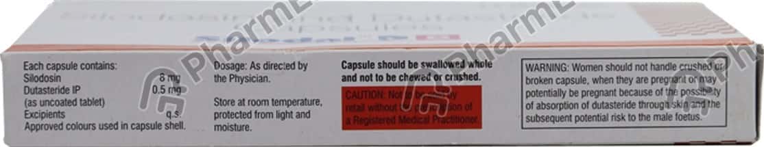 Silodal D 8mg Strip Of 10 Capsules: Uses, Side Effects, Price & Dosage ...