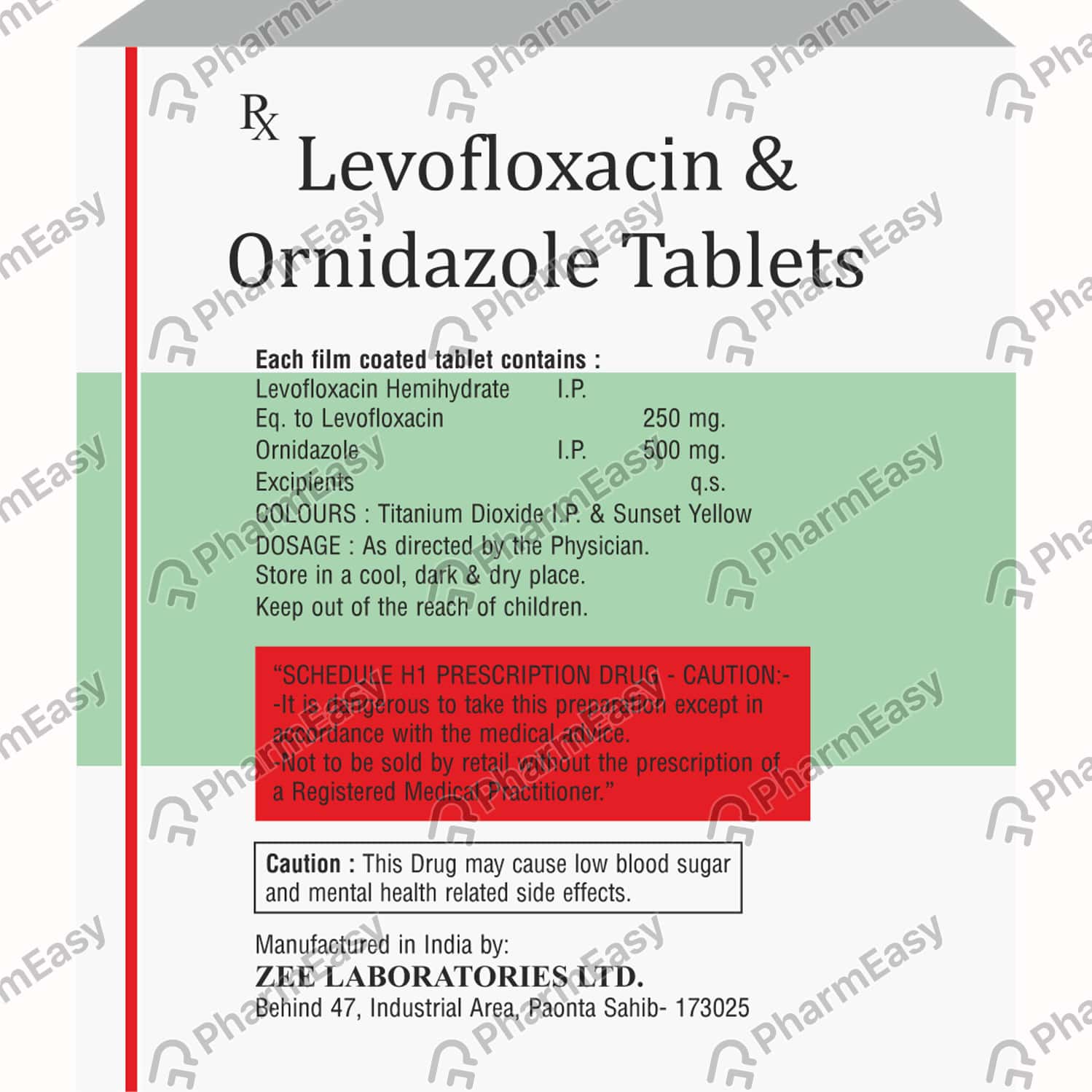 Buy Levoziv Oz Strip Of 10 Tablets Online at Flat 15% OFF | PharmEasy