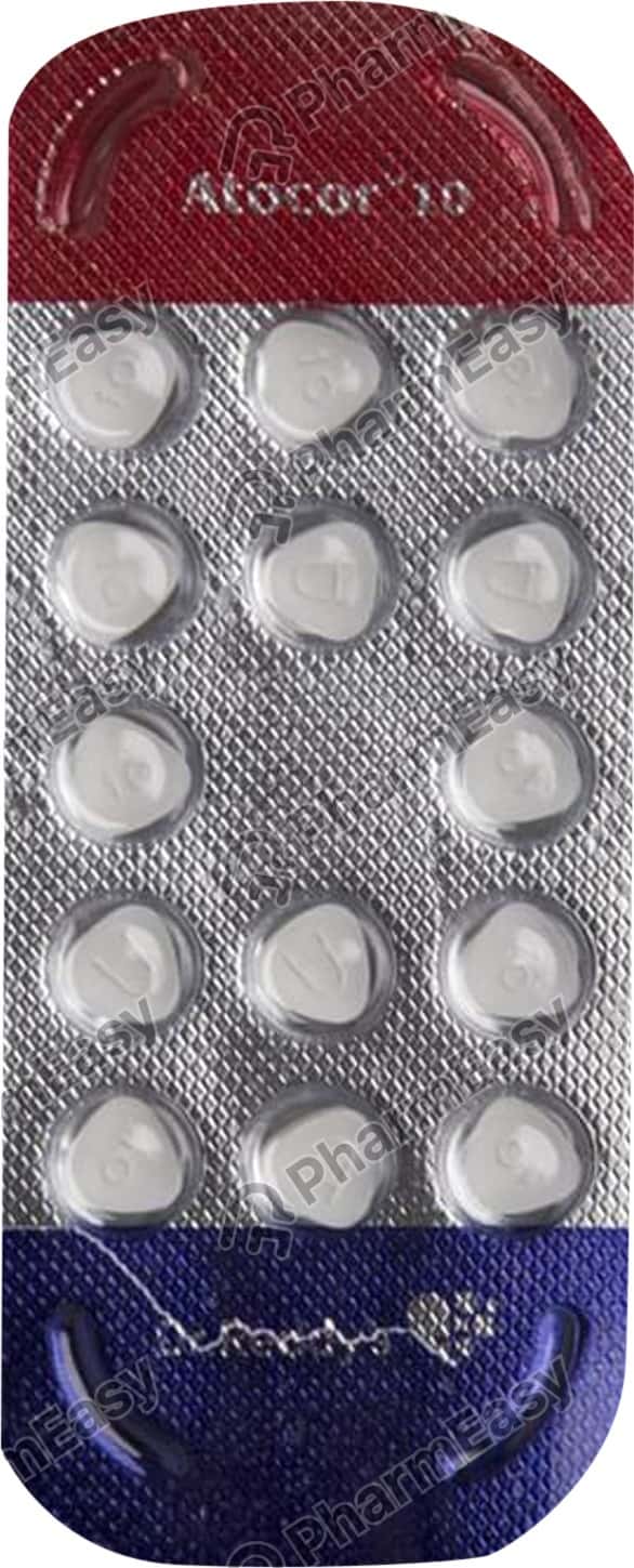Atocor 10 MG Tablet (15): Uses, Side Effects, Price & Dosage | PharmEasy
