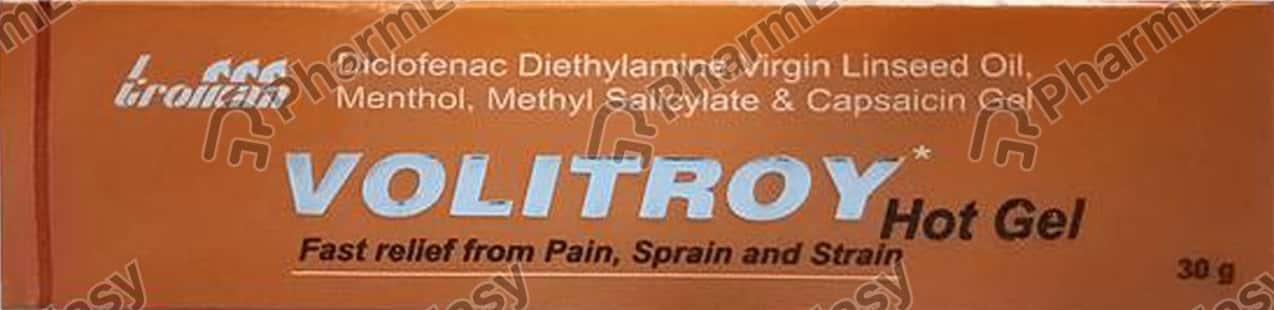 Volitroy Tube Of 30gm Gel: Uses, Side Effects, Price & Dosage | PharmEasy