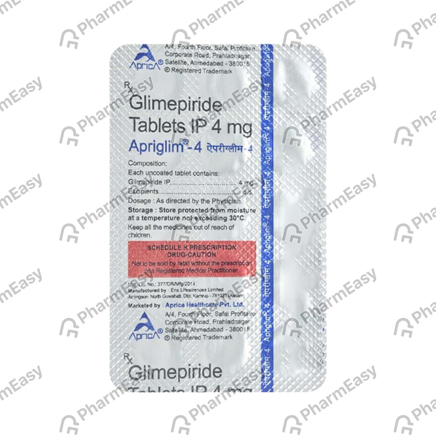 Apriglim 4 MG Tablet (15): Uses, Side Effects, Price & Dosage | PharmEasy