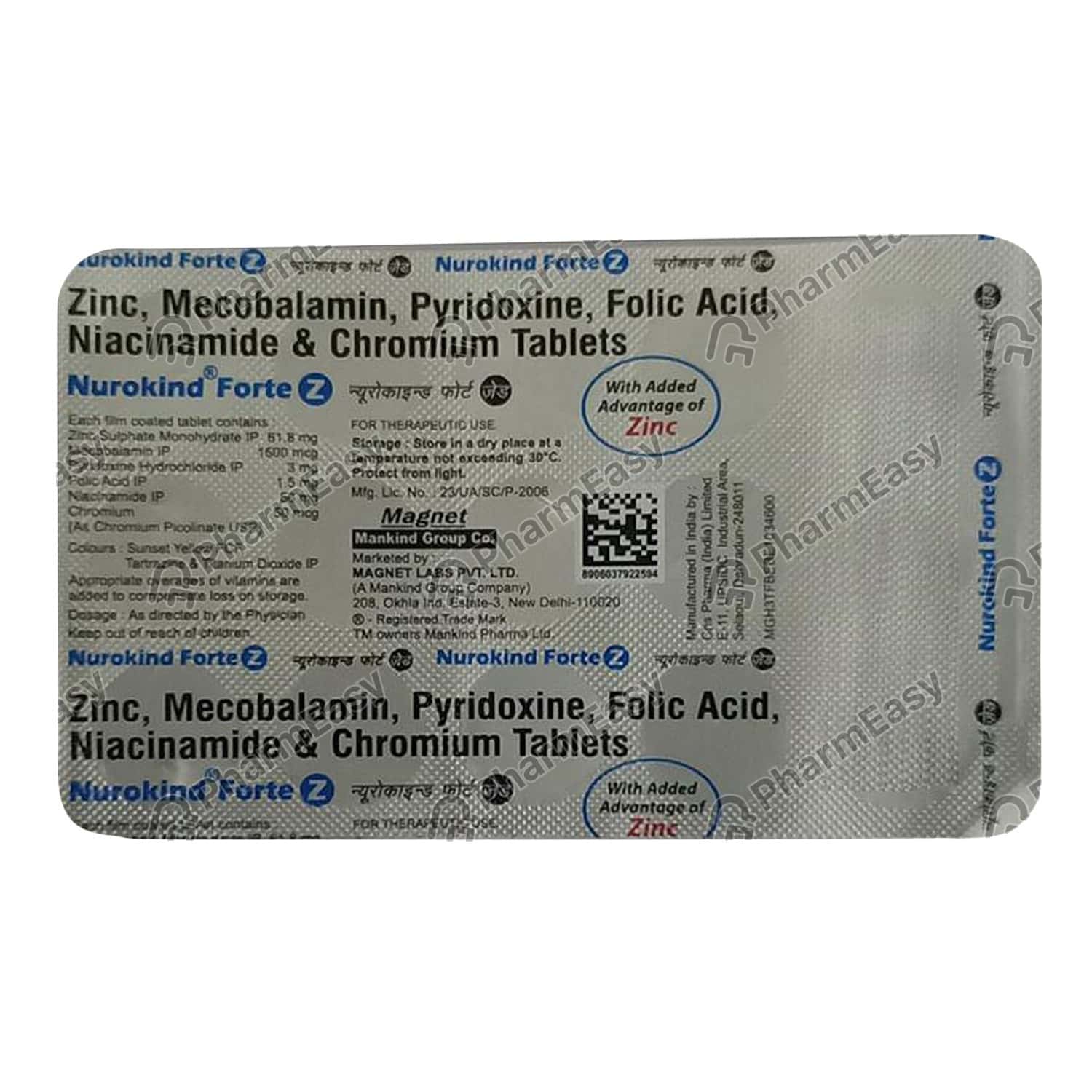 Buy Nurokind Forte Z Strip Of 15 Tablets Online at Flat 18% OFF ...
