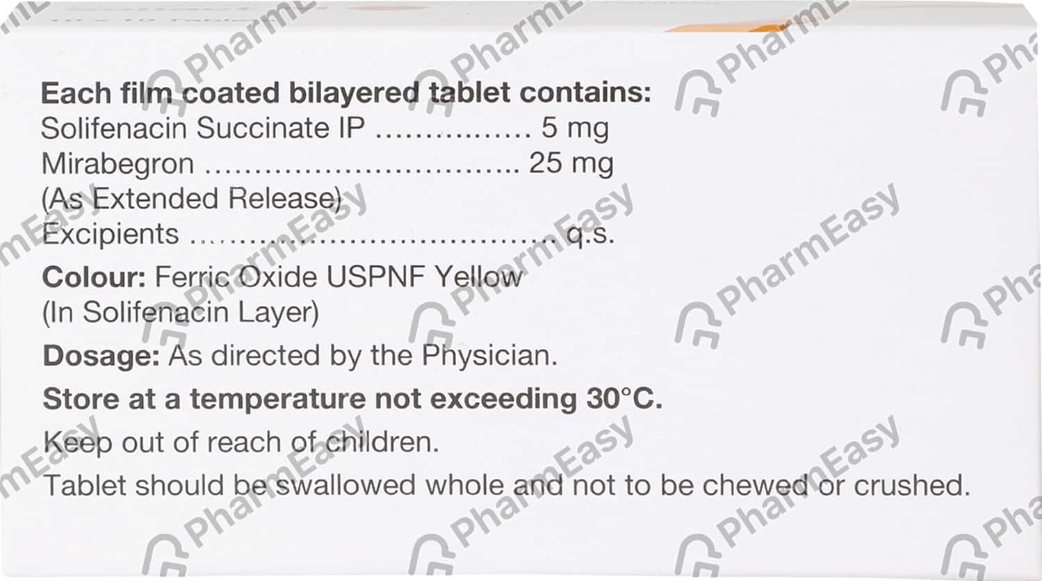 Buy Soliact M 25mg Strip Of 10 Tablets Online at Flat 15% OFF | PharmEasy