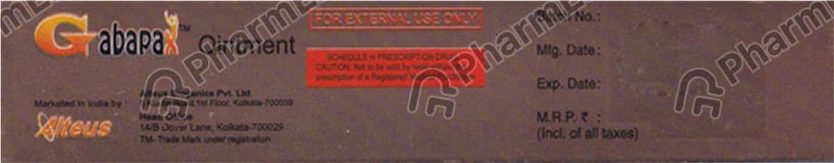 Gabapax Tube Of 50gm Ointment: Uses, Side Effects, Price, Dosage ...