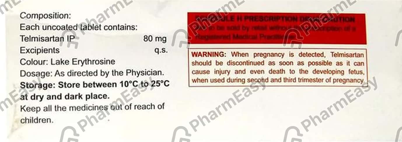 Tel Cad 80 MG Tablet (15): Uses, Side Effects, Price & Dosage | PharmEasy