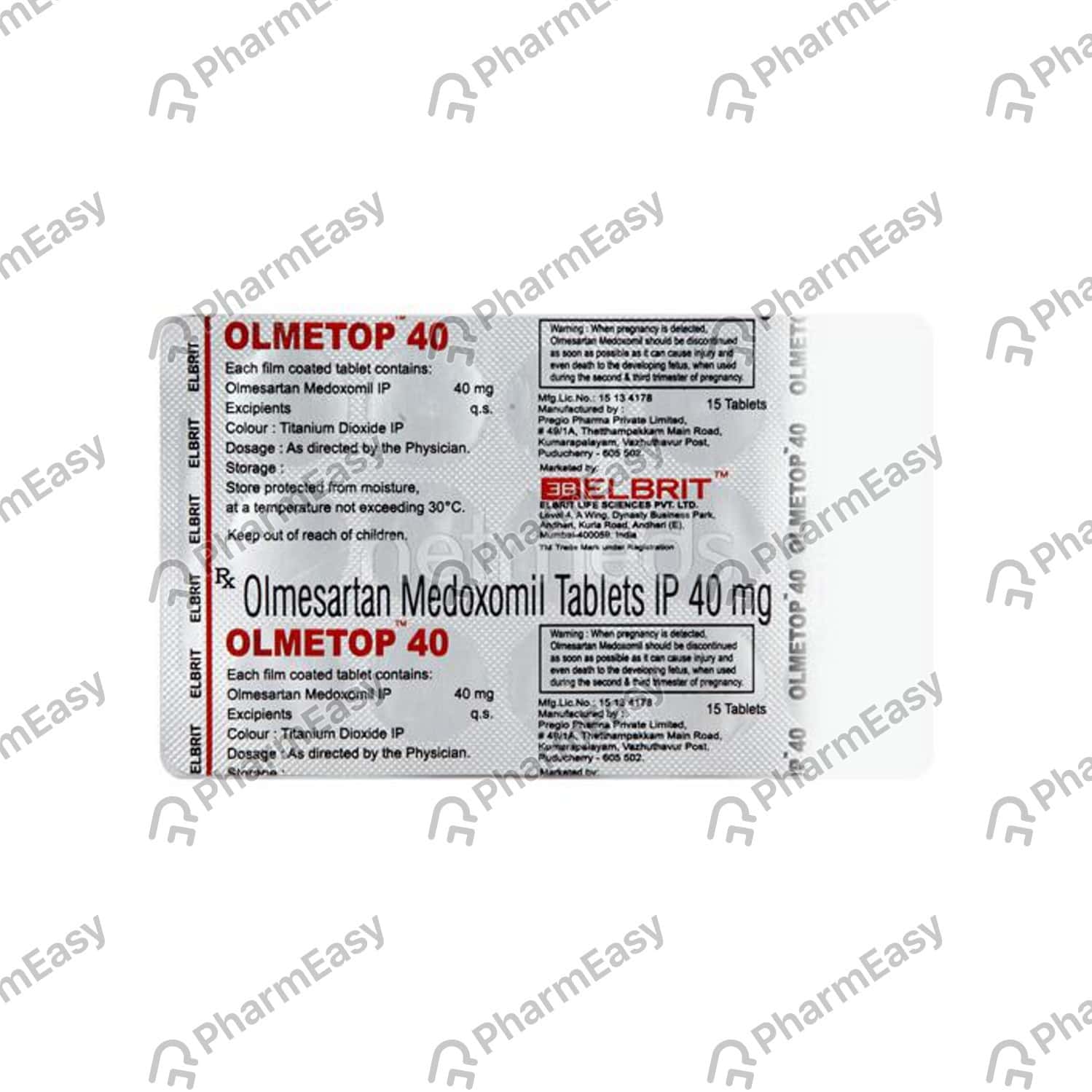 Olmetop 40 MG Tablet (15): Uses, Side Effects, Price & Dosage | PharmEasy