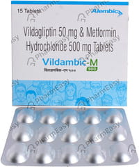 Vildambic M 500mg Strip Of 15 Tablets: Uses, Side Effects, Price ...