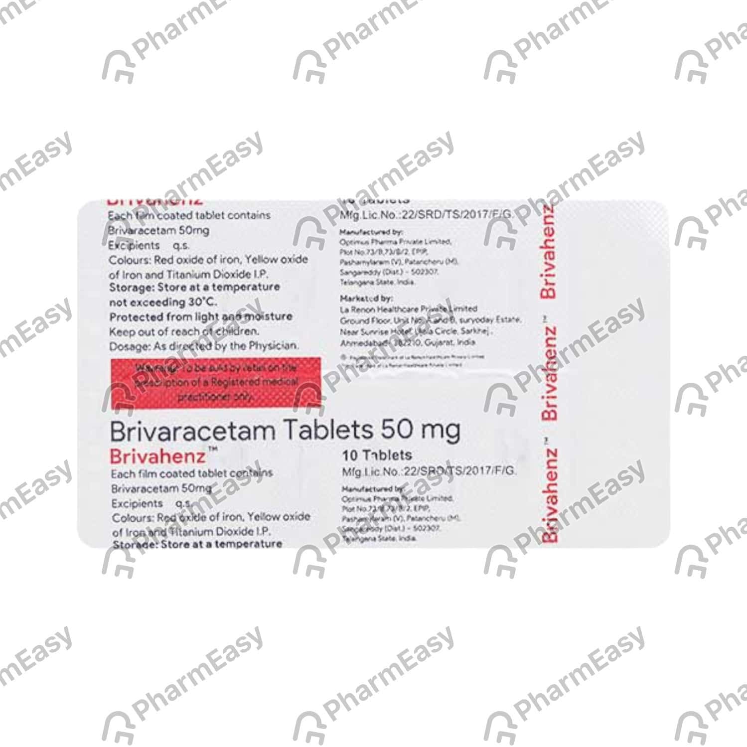 Brivahenz 50 MG Tablet (10): Uses, Side Effects, Price & Dosage | PharmEasy