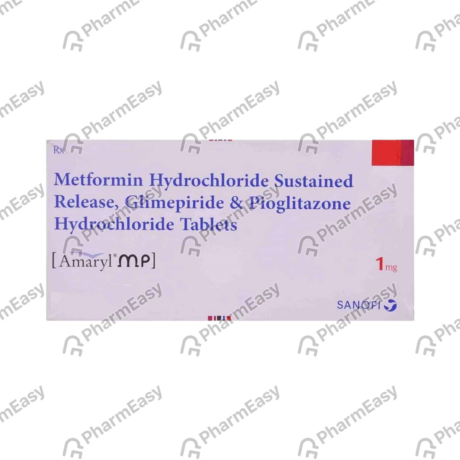 Amaryl Mp 1mg Strip Of 20 Tablets: Uses, Side Effects, Price & Dosage ...