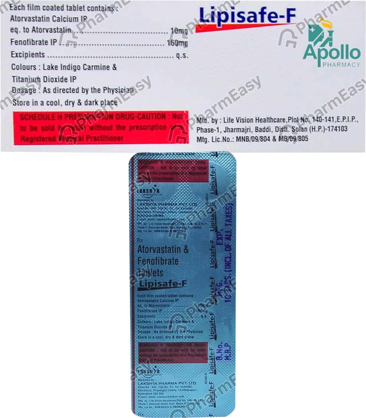 Lipisafe F 10mg Strip Of 10 Tablets: Uses, Side Effects, Price & Dosage ...