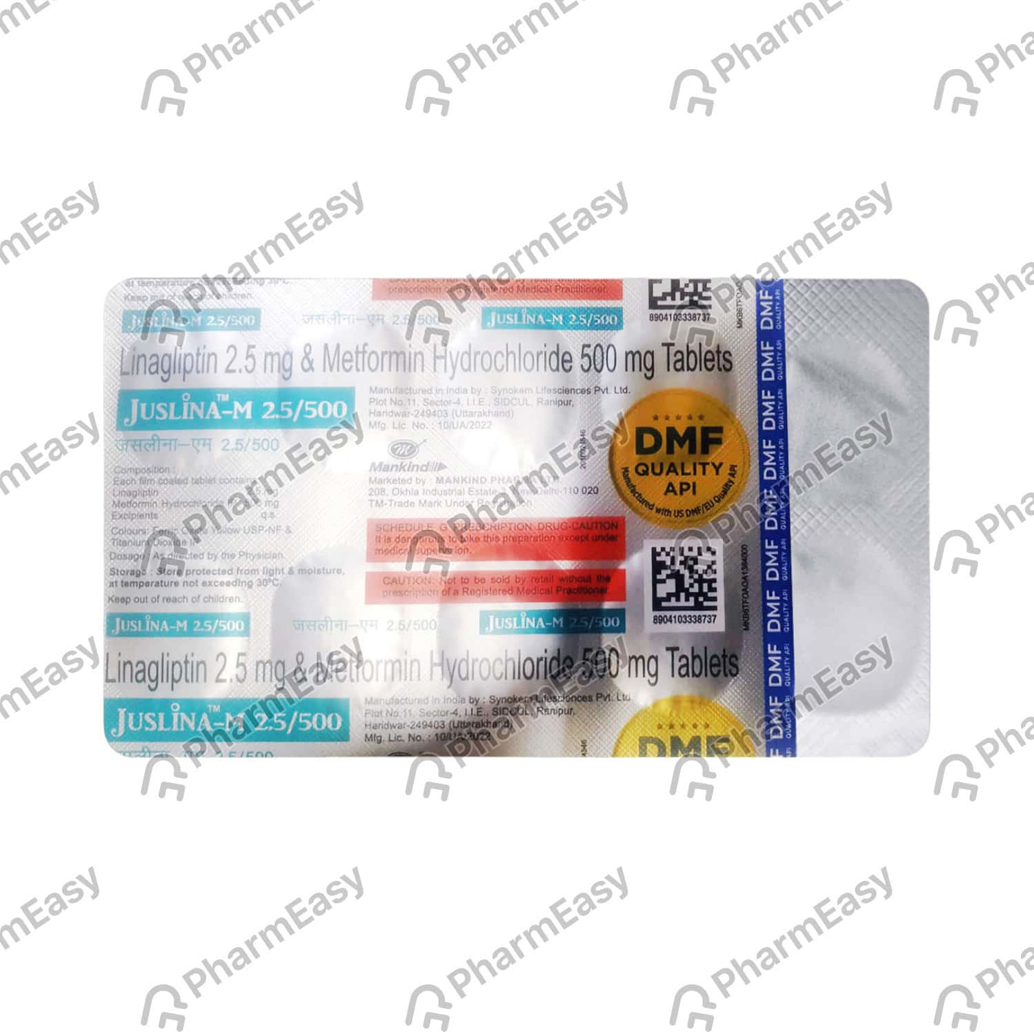 Juslina M 2.5/500mg Strip Of 10 Tablets: Uses, Side Effects, Price ...