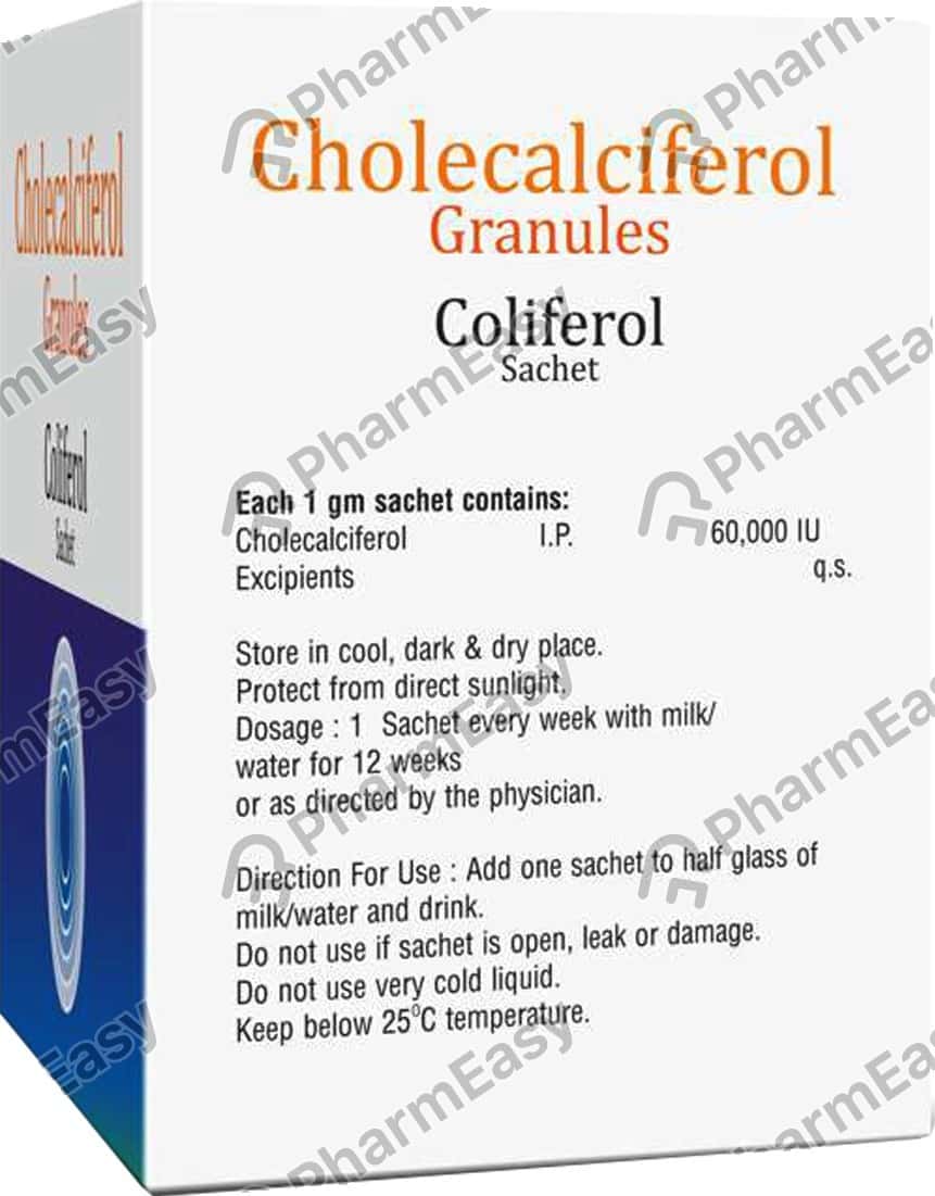 Coliferol 60000 IU Oral Powder (1): Uses, Side Effects, Price & Dosage ...