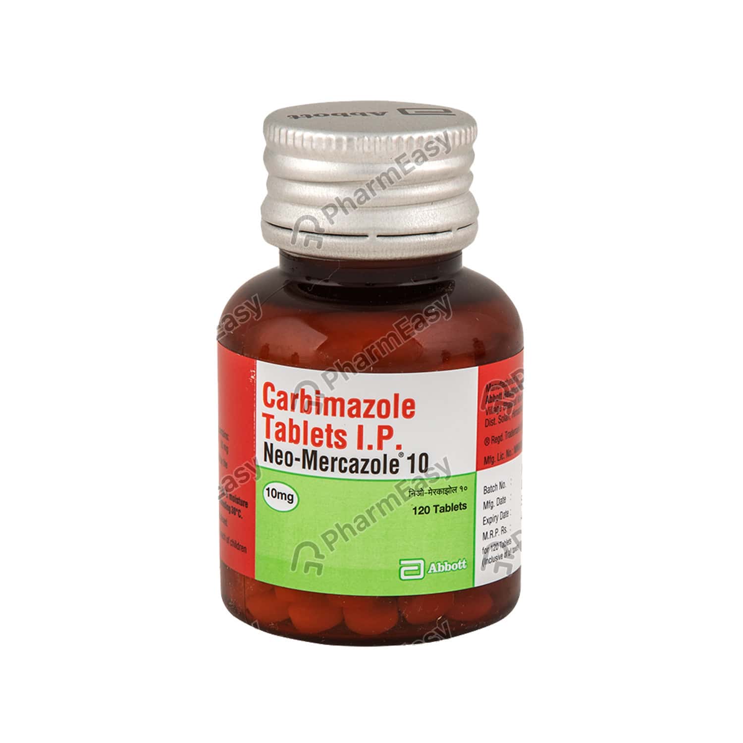 Buy Neo Mercazole 10 MG Tablet (120) Online at Flat 18% OFF* | PharmEasy