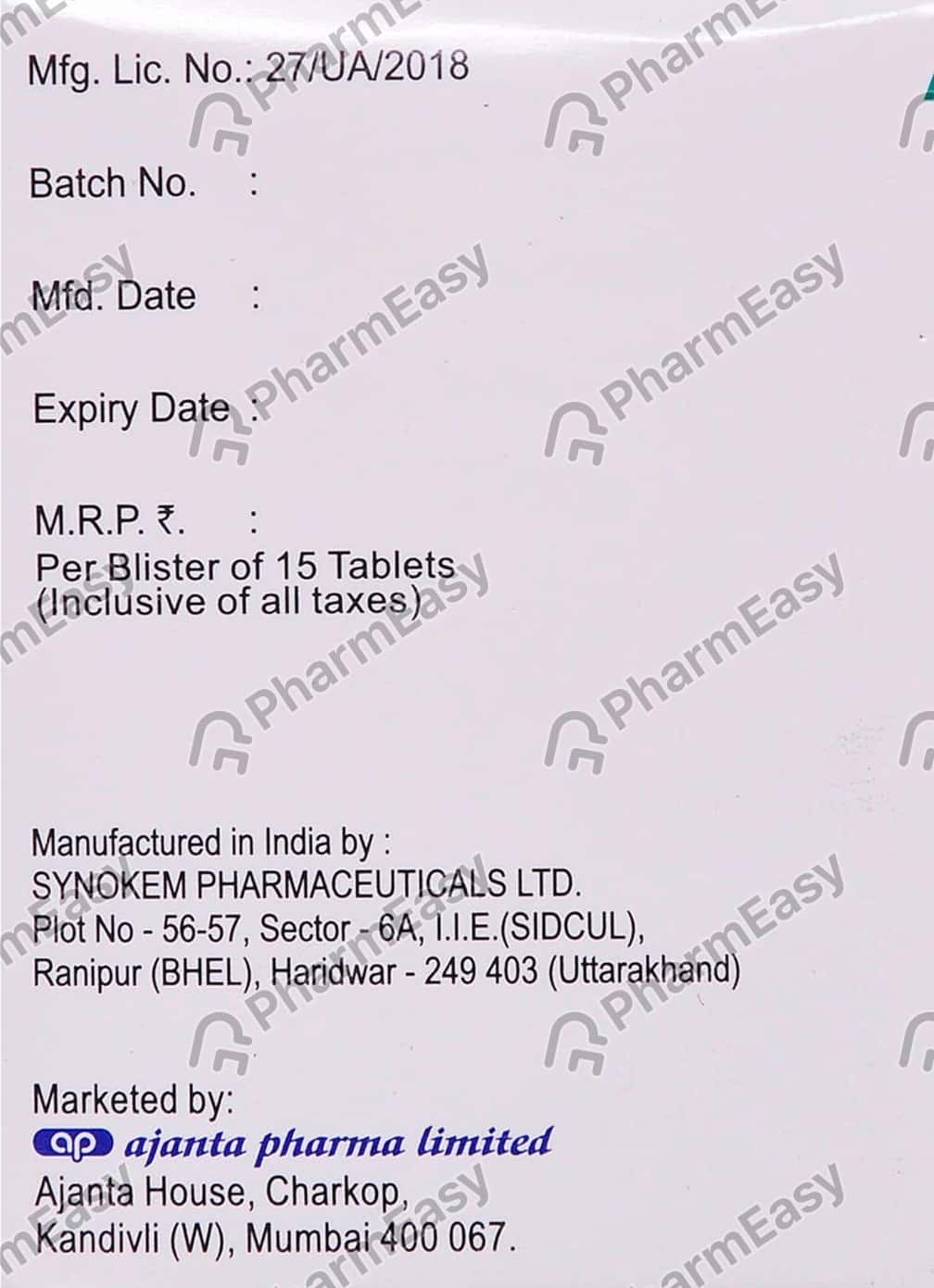 Ziltax 80 MG Tablet (15): Uses, Side Effects, Price & Dosage | PharmEasy