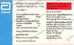 Abvida D 100/10mg Strip Of 10 Tablets: Uses, Side Effects, Price ...