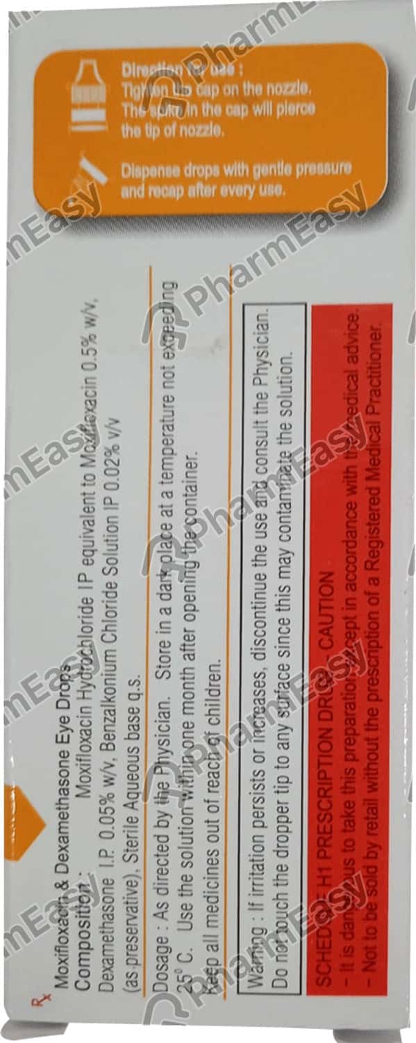 Moxi D Bottle Of 10ml Eye Drops: Uses, Side Effects, Price & Dosage ...