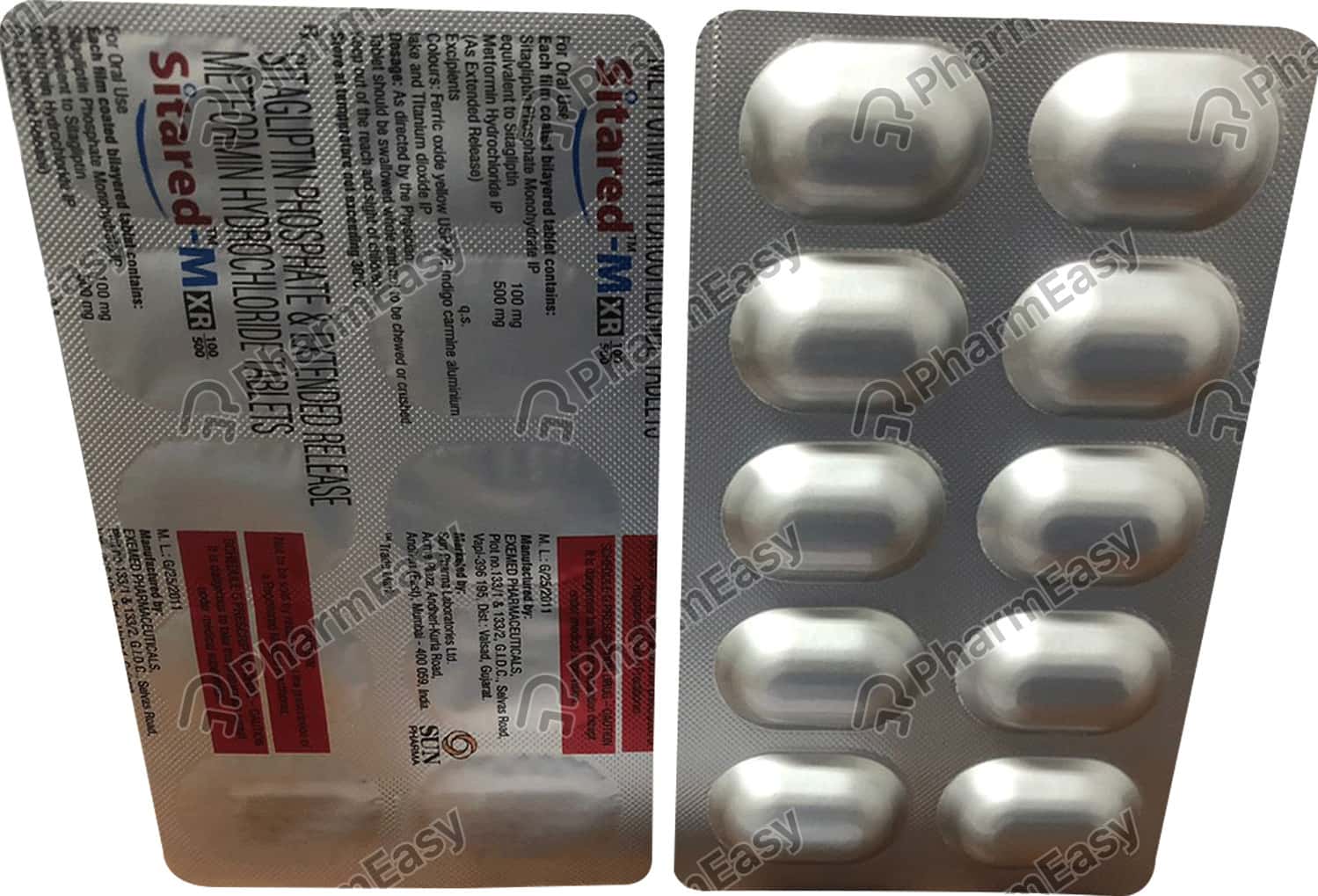 Sitared M Xr 100/500mg Strip Of 10 Tablets: Uses, Side Effects, Price ...