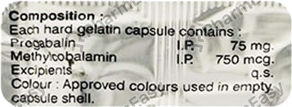 Nervic P Strip Of 15 Capsules: Uses, Side Effects, Price & Dosage ...