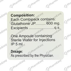 Glutone 600 MG Powder For Injection (1): Uses, Side Effects, Price ...