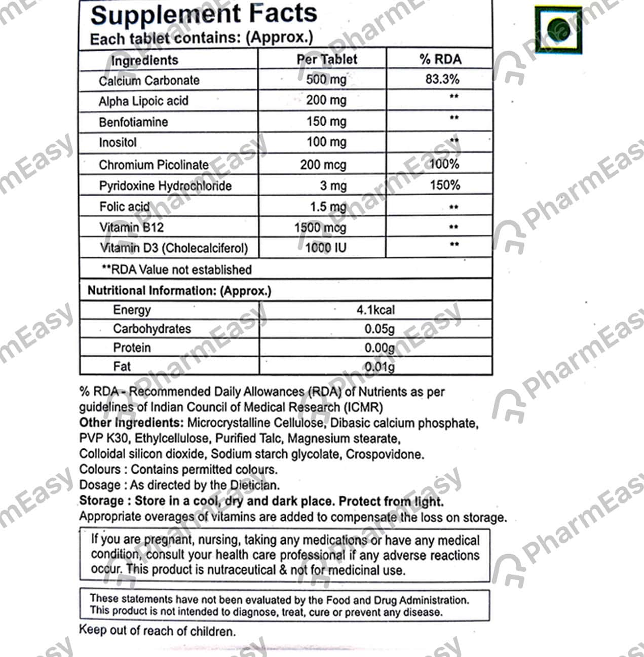 Buy Benfoqor Cd3 Strip Of 10 Tablets Online at Flat 15% OFF | PharmEasy