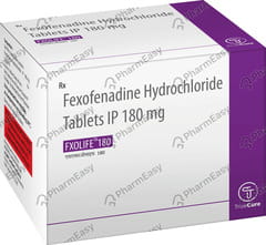 Fexova 180 MG Tablet (10): Uses, Side Effects, Price & Dosage | PharmEasy