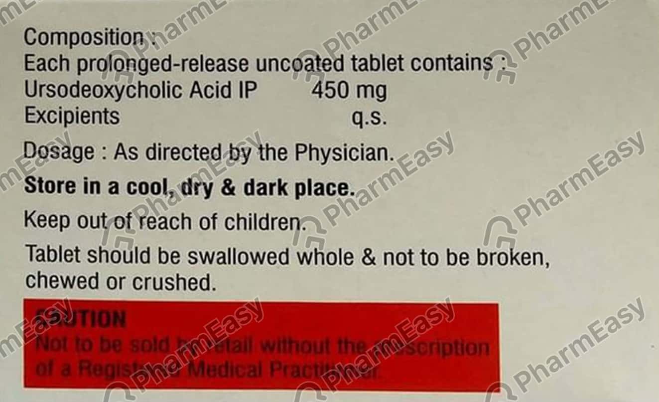 Ursomax Sr 450 MG Tablet (10): Uses, Side Effects, Price & Dosage ...