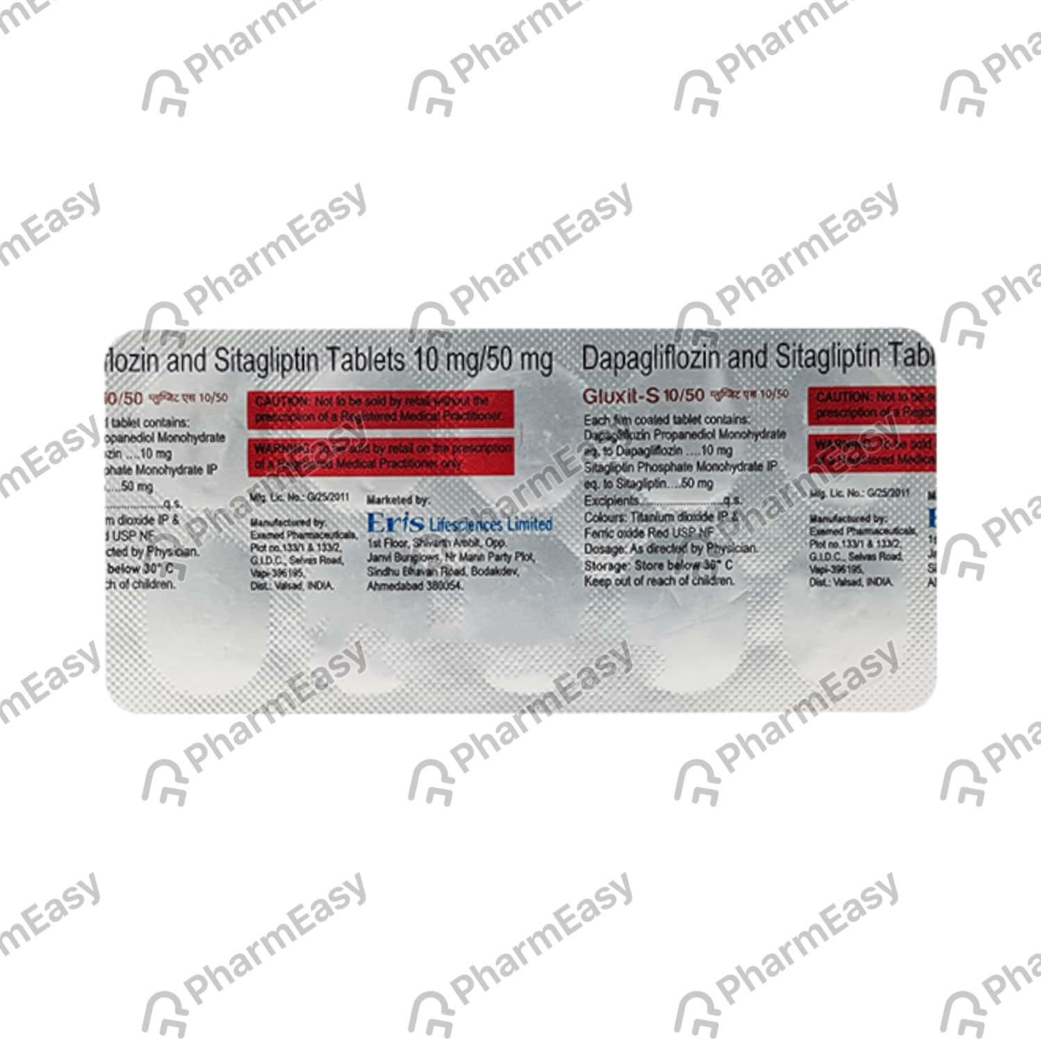 Gluxit S 10/50mg Strip Of 10 Tablets: Uses, Side Effects, Price ...