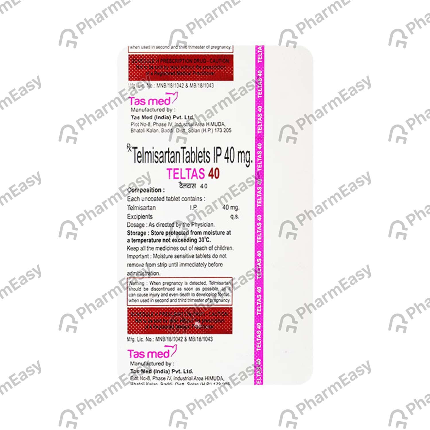 Teltas 40 MG Tablet (15): Uses, Side Effects, Price & Dosage | PharmEasy