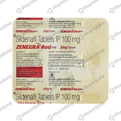 Zenegra Red 100 Tablet: Uses, Side-effects, Price, Dosage & More Info ...