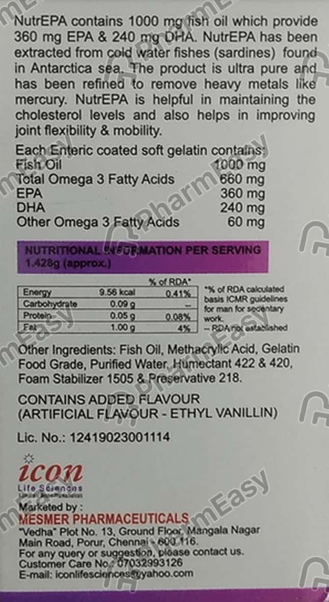 Buy Nutrepa Bottle Of 30 Capsules Online at Flat 15% OFF | PharmEasy