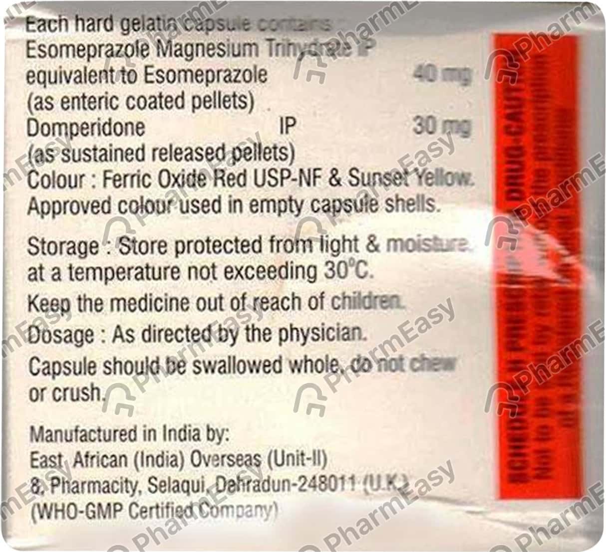 Espra Dsr Strip Of 10 Capsules: Uses, Side Effects, Price & Dosage ...