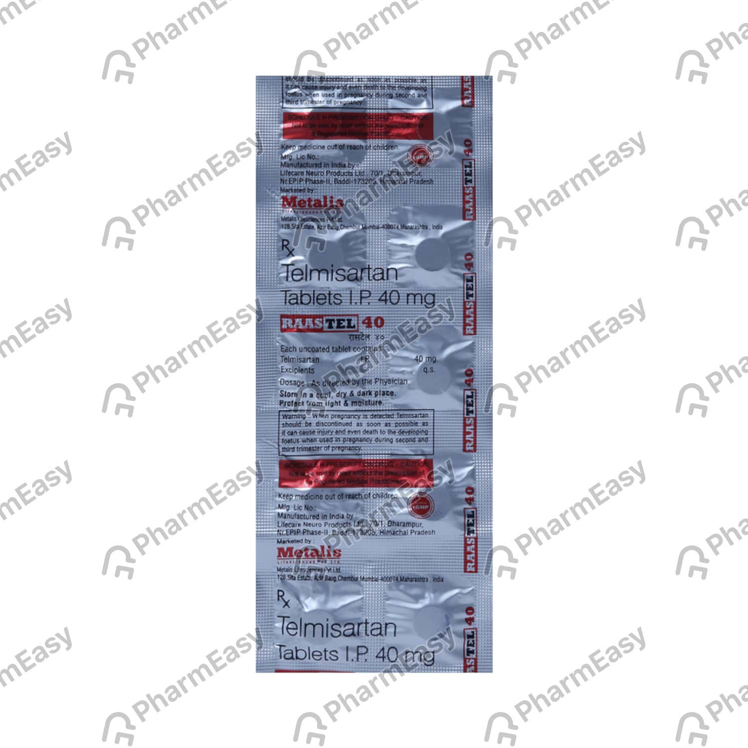 Raastel 40 MG Tablet (10): Uses, Side Effects, Price & Dosage | PharmEasy