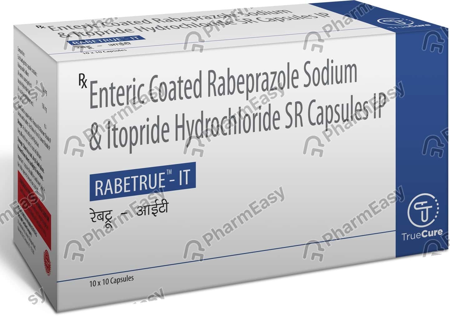 Rabetrue It Strip Of 10 Capsules: Uses, Side Effects, Price & Dosage ...
