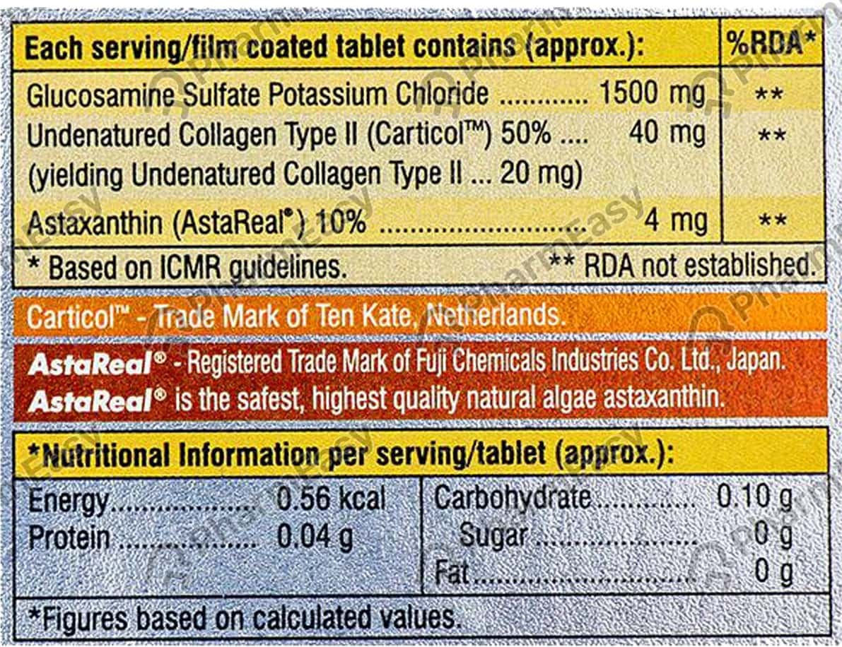 Buy CARTIGEN PRO STRIP OF 10 TABLETS Online & Get Upto 60% OFF at PharmEasy