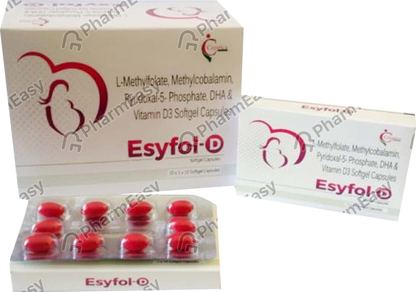 Buy Esyfol D Strip Of 10 Capsules Online at Flat 15% OFF | PharmEasy