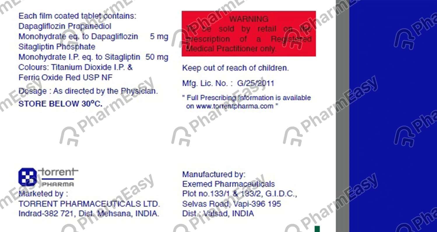 Glucreta S 5/50mg Strip Of 10 Tablets: Uses, Side Effects, Price & Dosage | PharmEasy