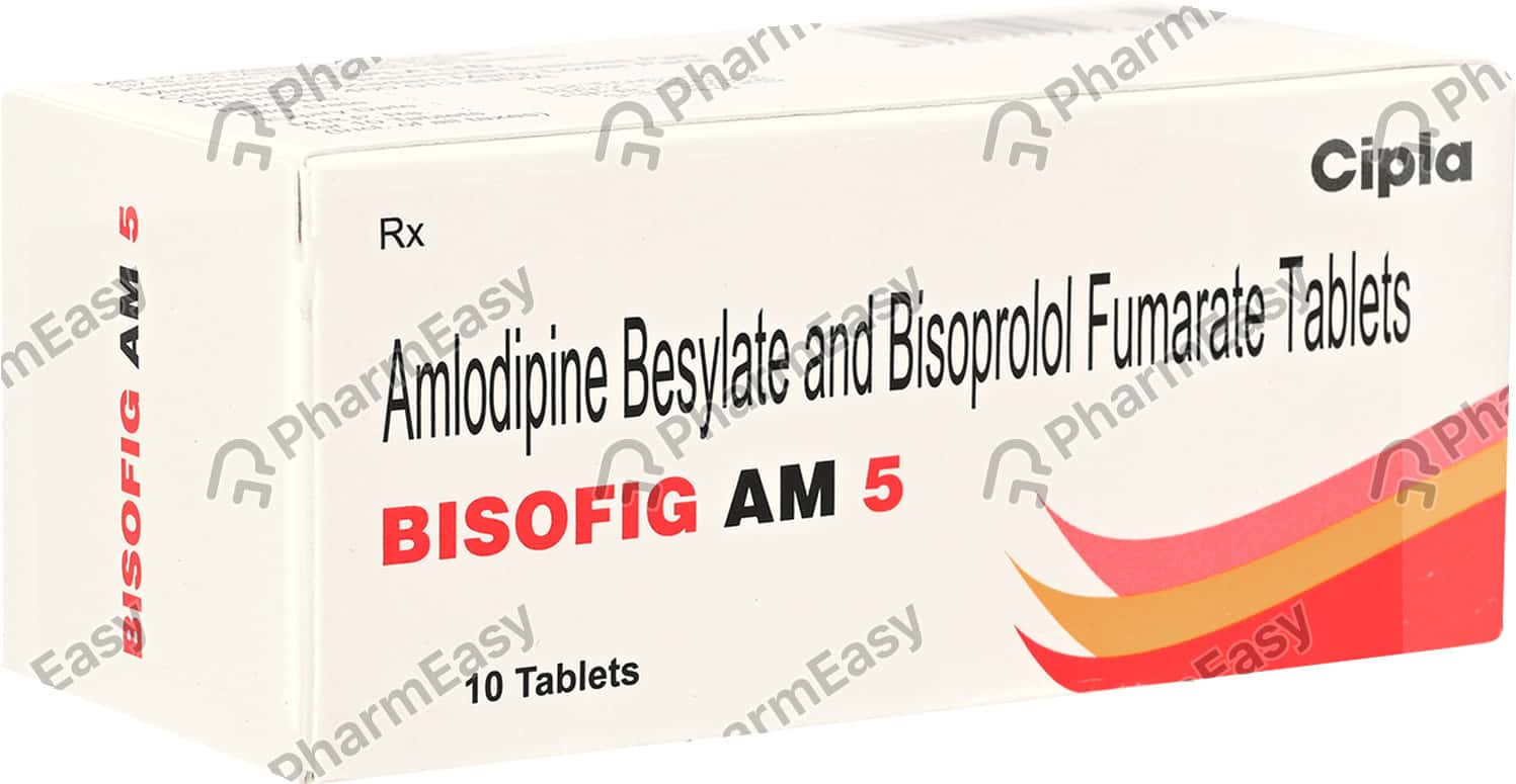 Buy Bisofig Am 5mg Strip Of 10 Tablets Online at Flat 15% OFF | PharmEasy