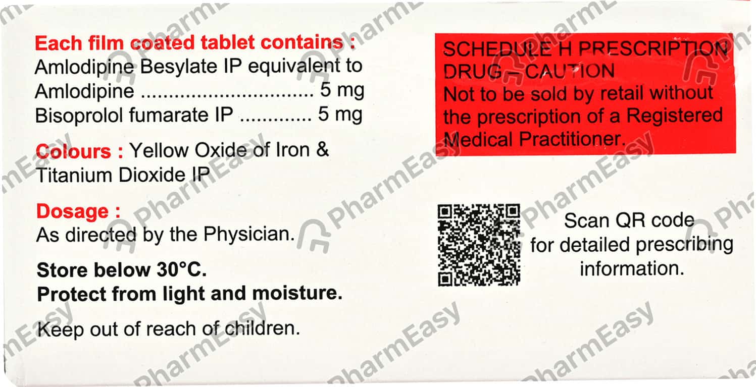 Buy Bisofig Am 5mg Strip Of 10 Tablets Online at Flat 15% OFF | PharmEasy