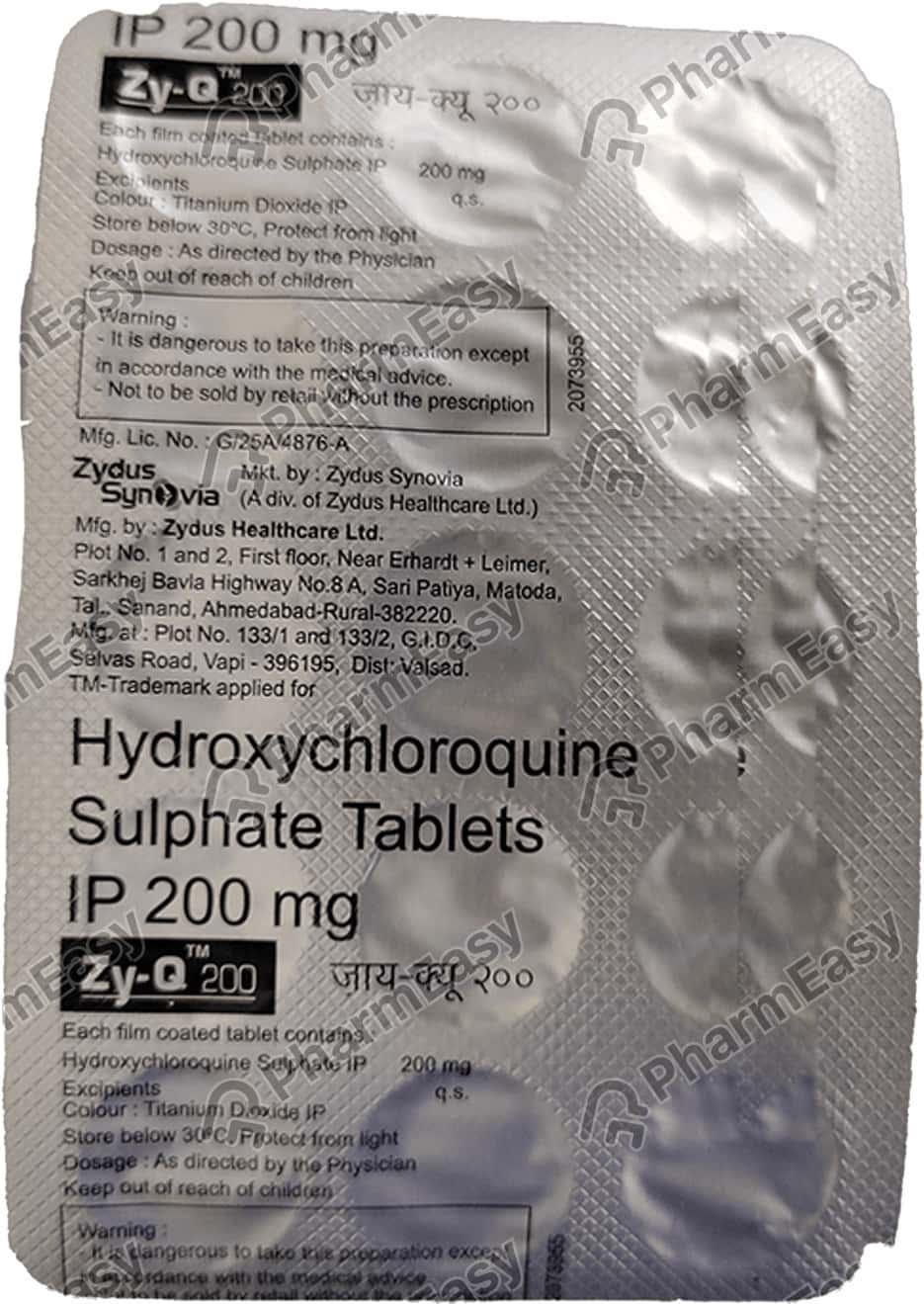 Zy Q 200 MG Tablet (15): Uses, Side Effects, Price & Dosage | PharmEasy